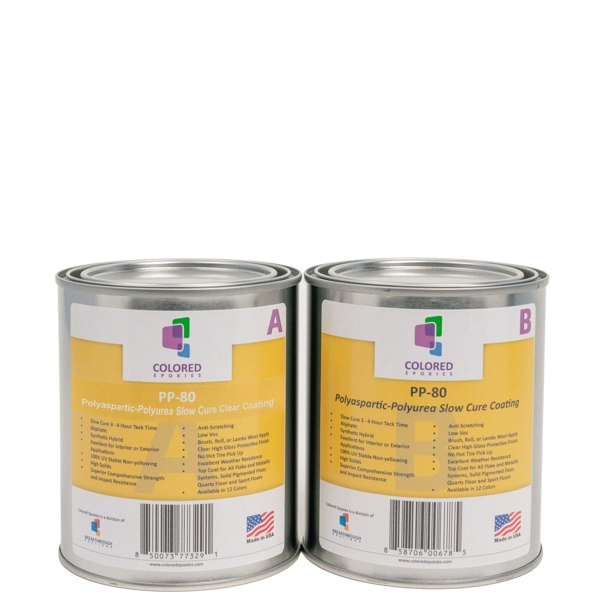 PP-80 Colored Epoxy Resin Kit | Epoxy Paint Supplier | Colored Epoxies ...