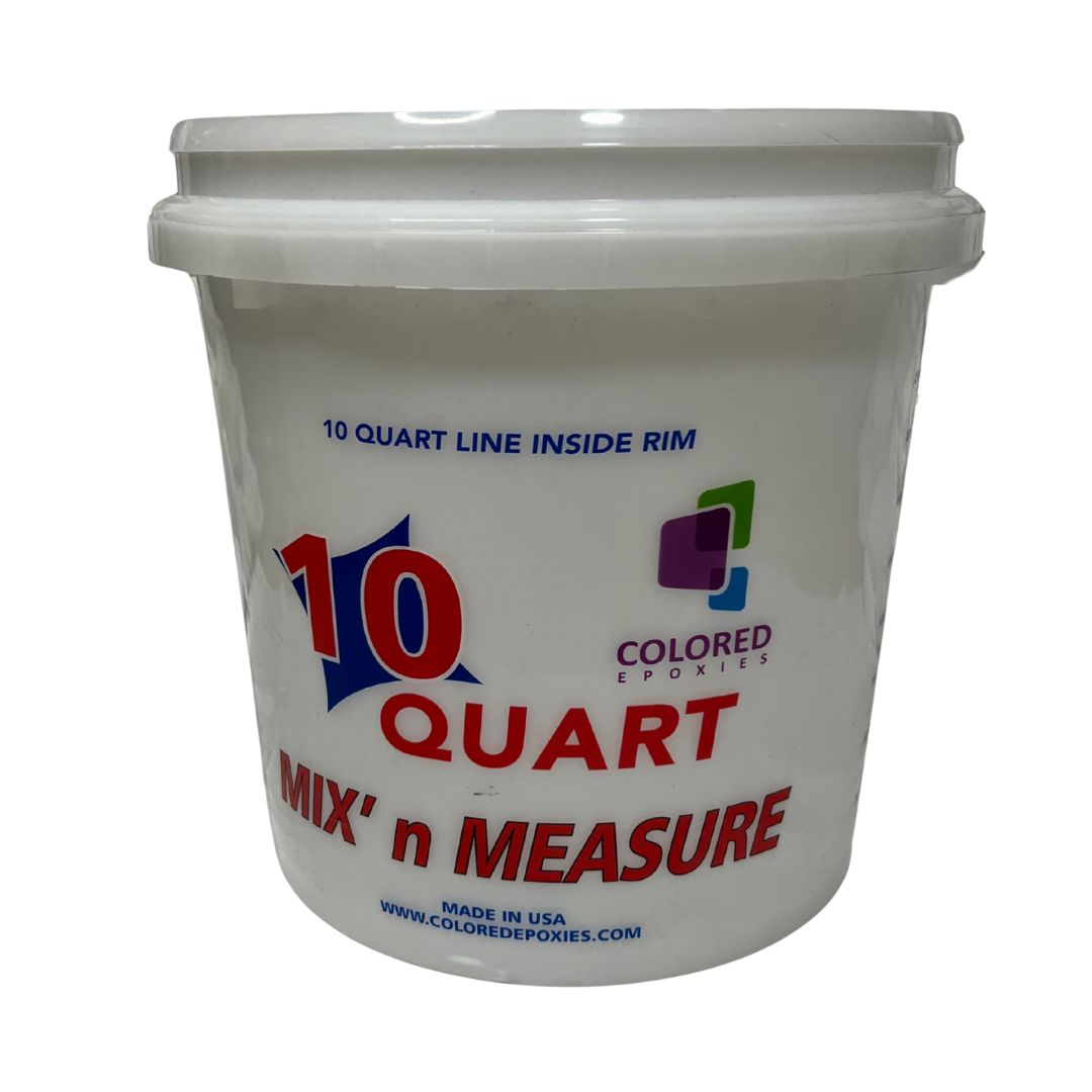 10 Quart Clear Measure Bucket – Coloredepoxies